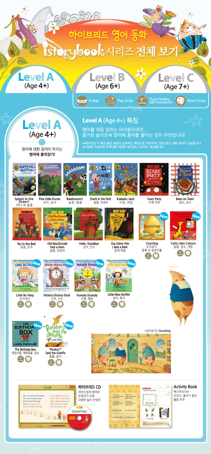 Istorybook 2 Level B: Over in the Meadow (Book 1권 + CD 1장 + Workbook 1권)